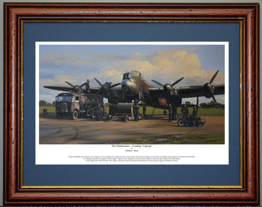 The Dambusters – Loading ‘Upkeep’ – Mini Print | Philip E West